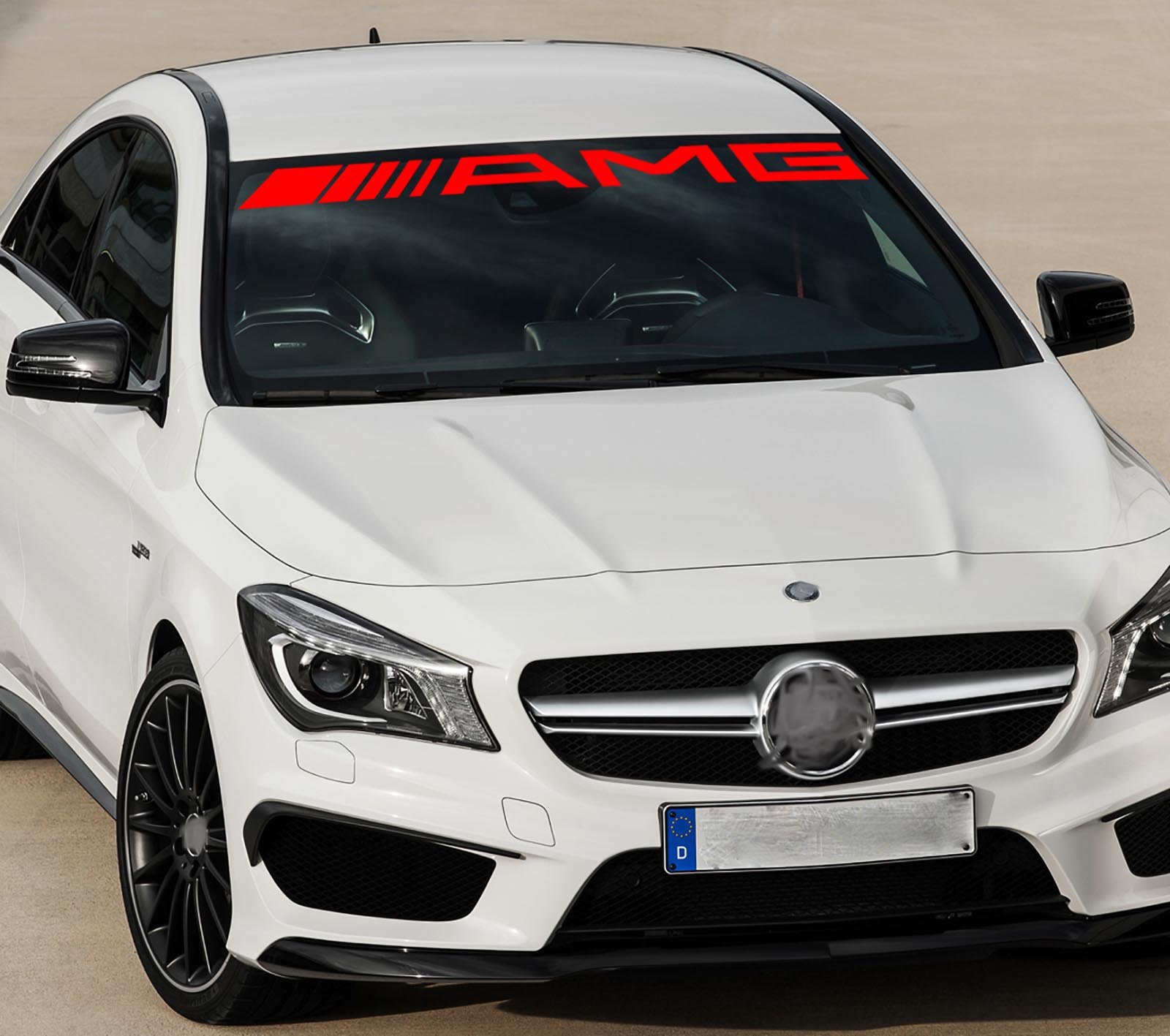 AMG Mercedes Benz Car VINYL STICKERS Bumper Windshield BANNER JDM ...