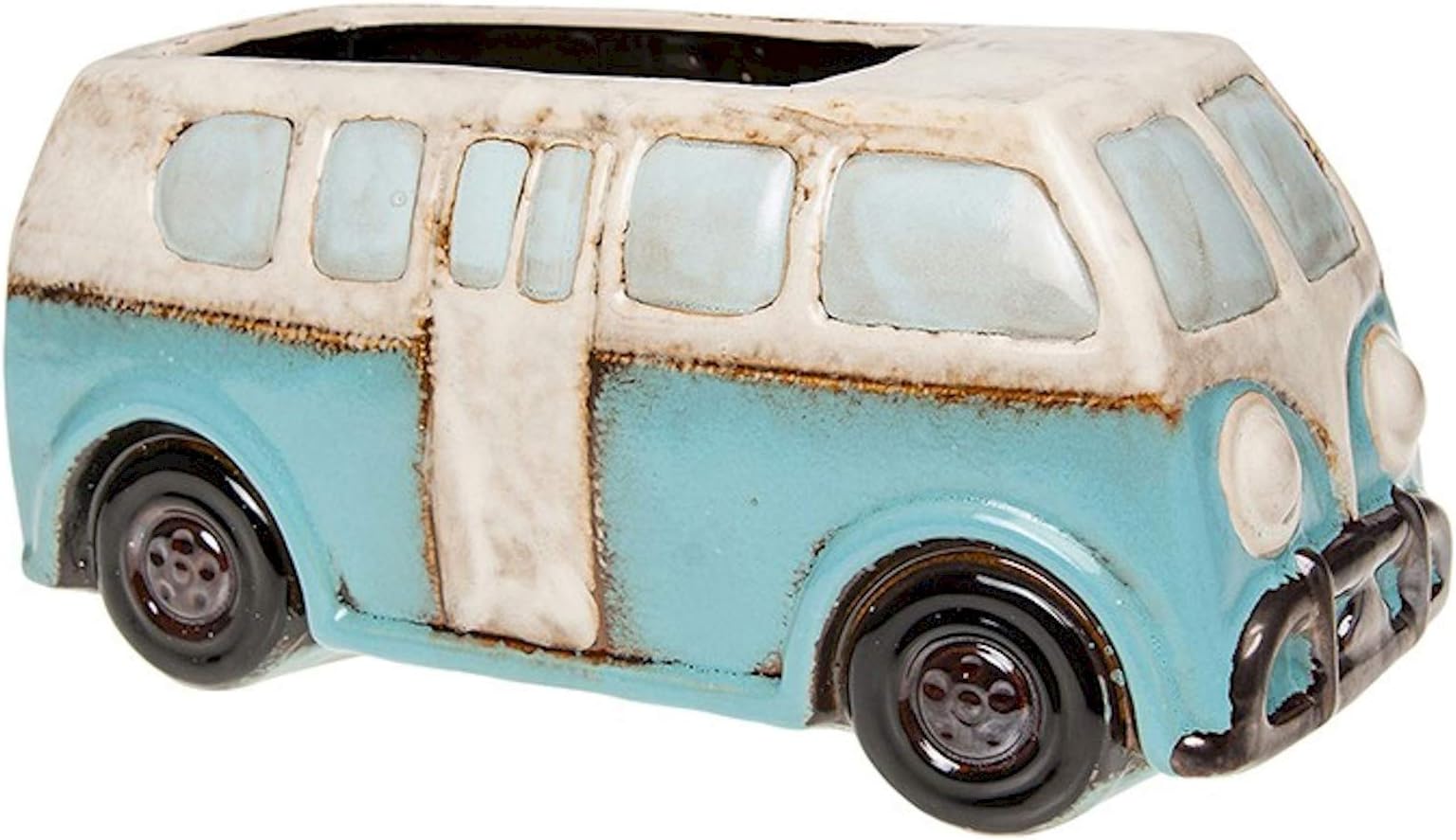 Village Pottery Camper Van Plant Pot : Amazon.co.uk: Garden