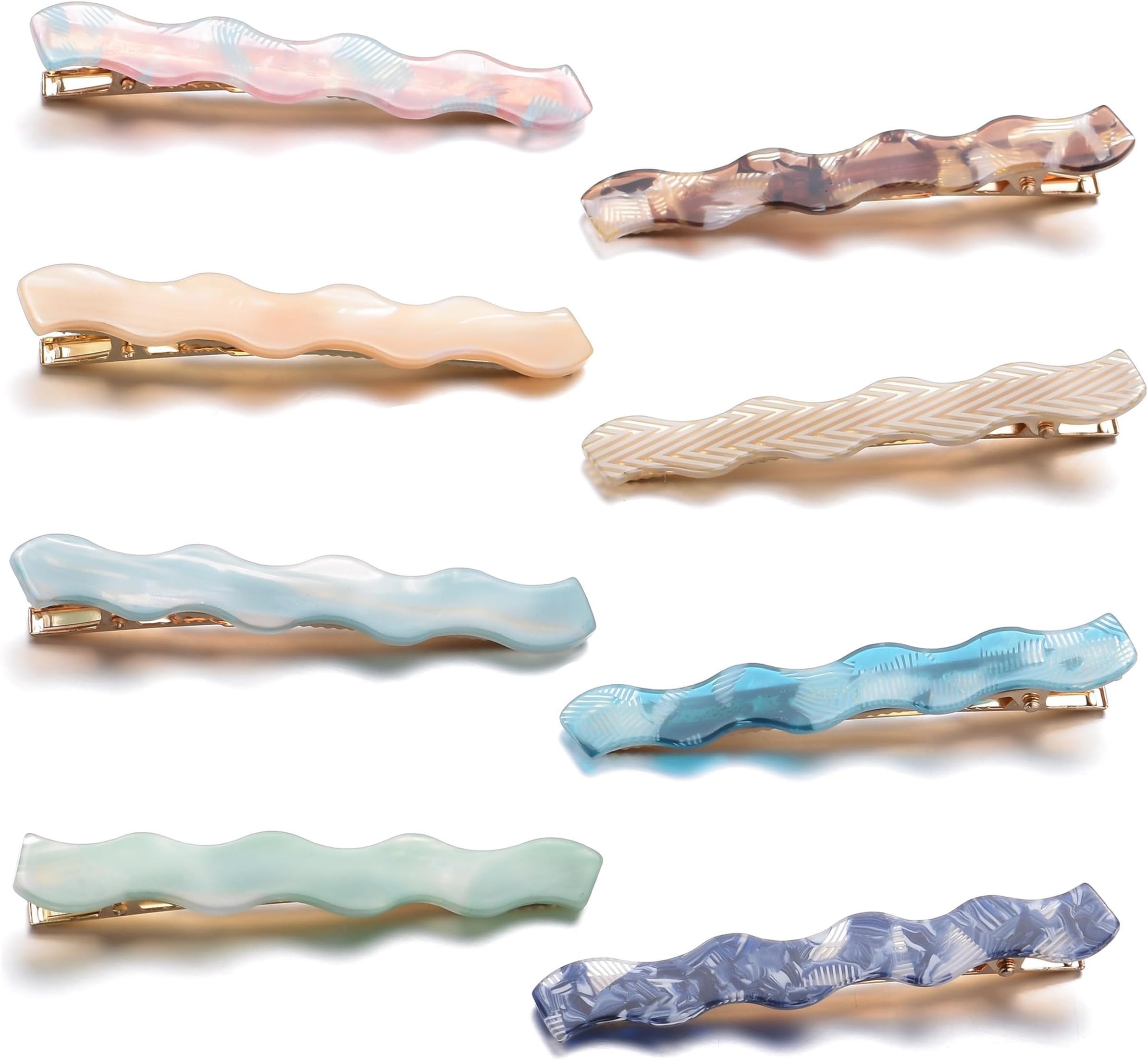 Amazon.com : KAGNAL 8 Pcs Hair Clips for Women, Fine Hair No Bend ...