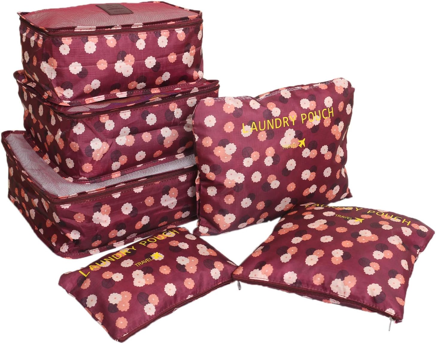 Amazon Kuber Industries 6 Pieces Travelling Mesh Laundry Pouch amazon-kuber-industries-6-pieces-travelling-mesh-laundry-pouch