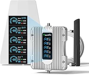 Amazon.com: Cell Phone Booster with Smart LCD Display, 5G Compatible ...