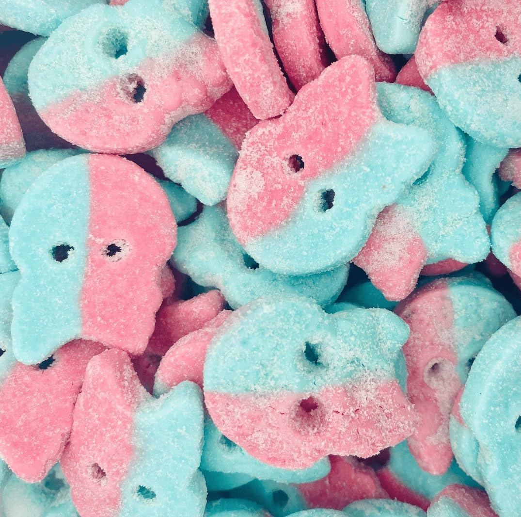 1kg BUBS Fizzy Big Sour Dizzy Bubblegum Skulls Foam Sweets Candy Pick ...