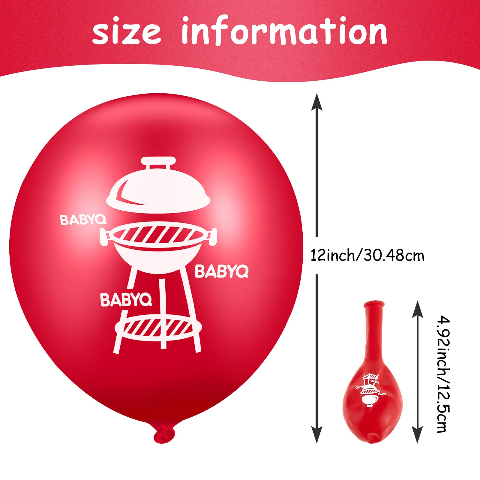 Snapklik.com : Jerify 56 Pieces 12 Inch Baby Q Latex Balloons For ...