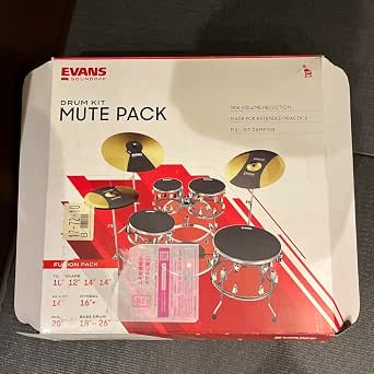 Amazon.co.jp: Evan's Sound Off Drum Mute Pack Set : Musical Instruments