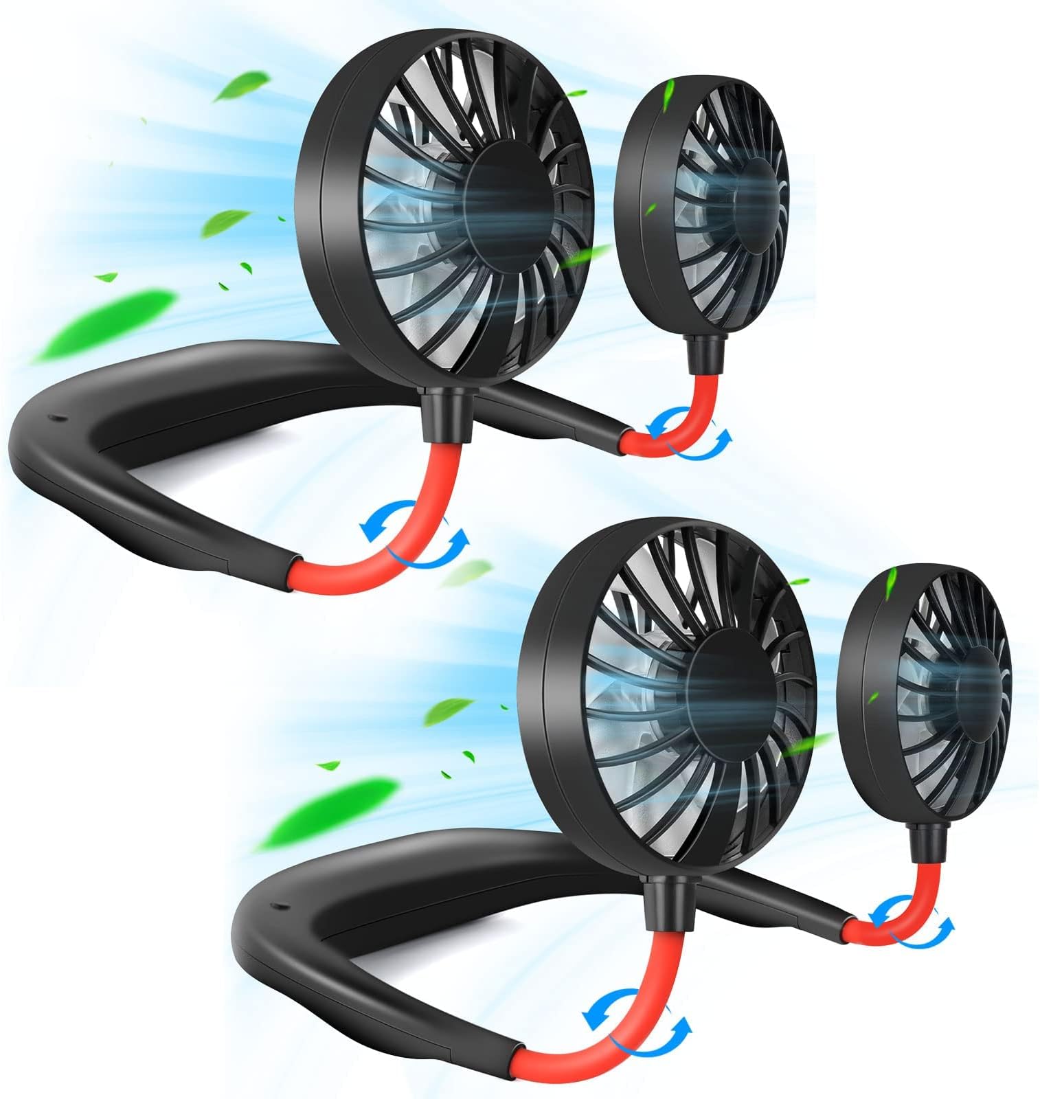 Amazon.com: PUHPIG Neck Fan Personal Portable Fan USB Fan Mini ...