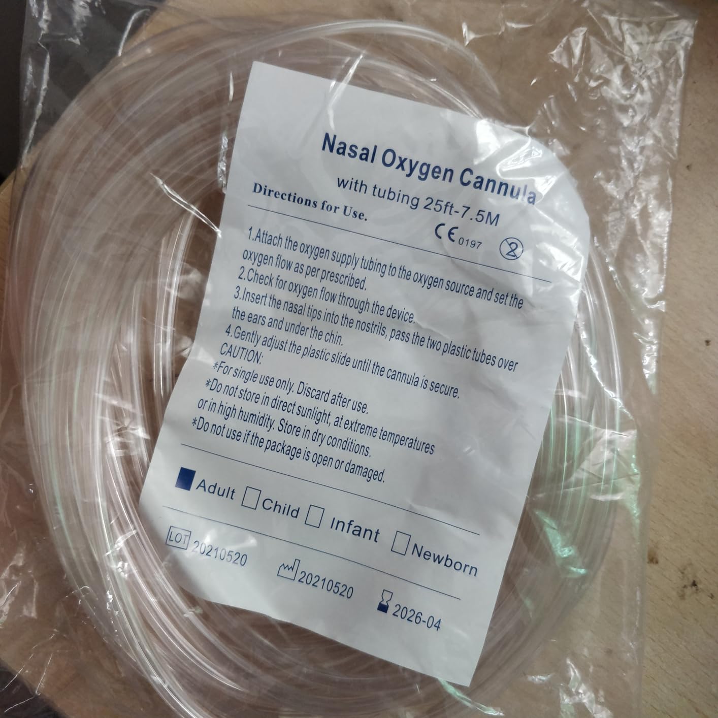 Saltar Lab (Original Adult Nasal Cannula for Oxygen, 7.5 Meter, Soft ...