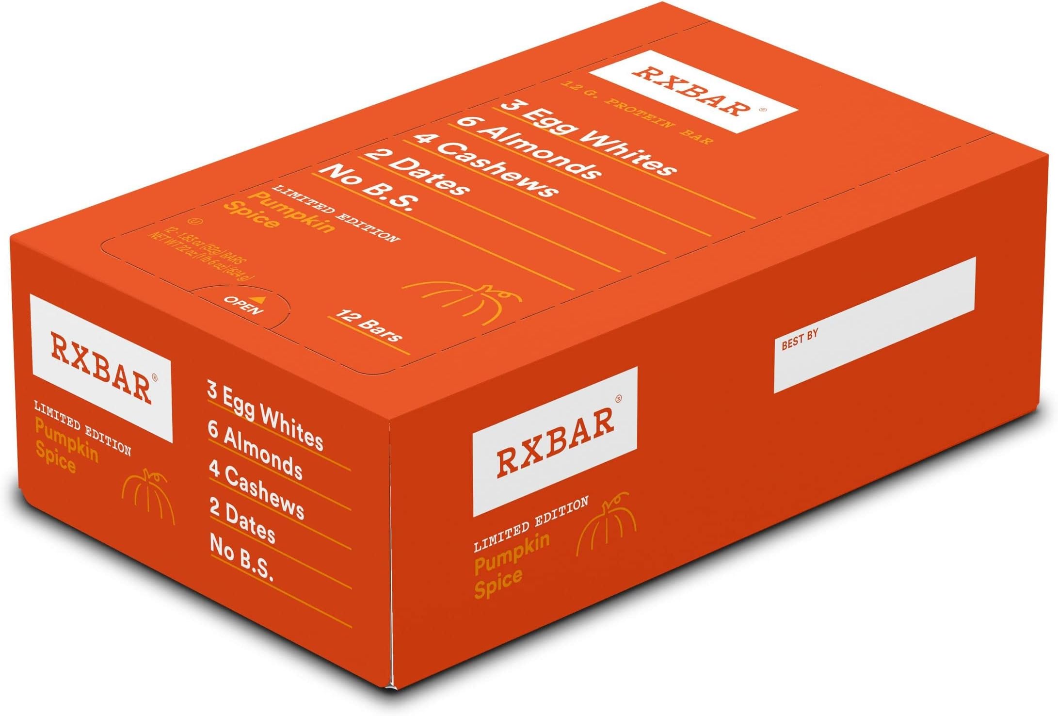 Amazon.com: RXBAR Protein Snack Bars, All Natural Ingredients ...