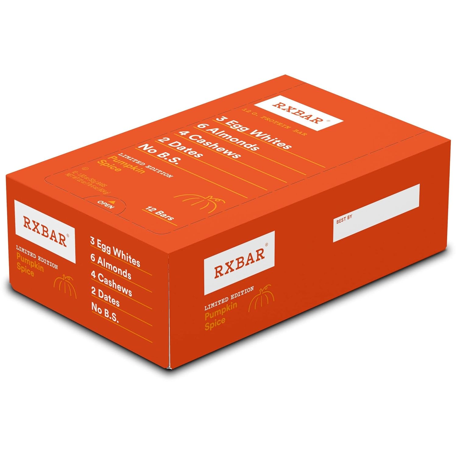 Amazon.com: RXBAR Protein Bars, Protein Snack, Snack Bars, Pumpkin ...
