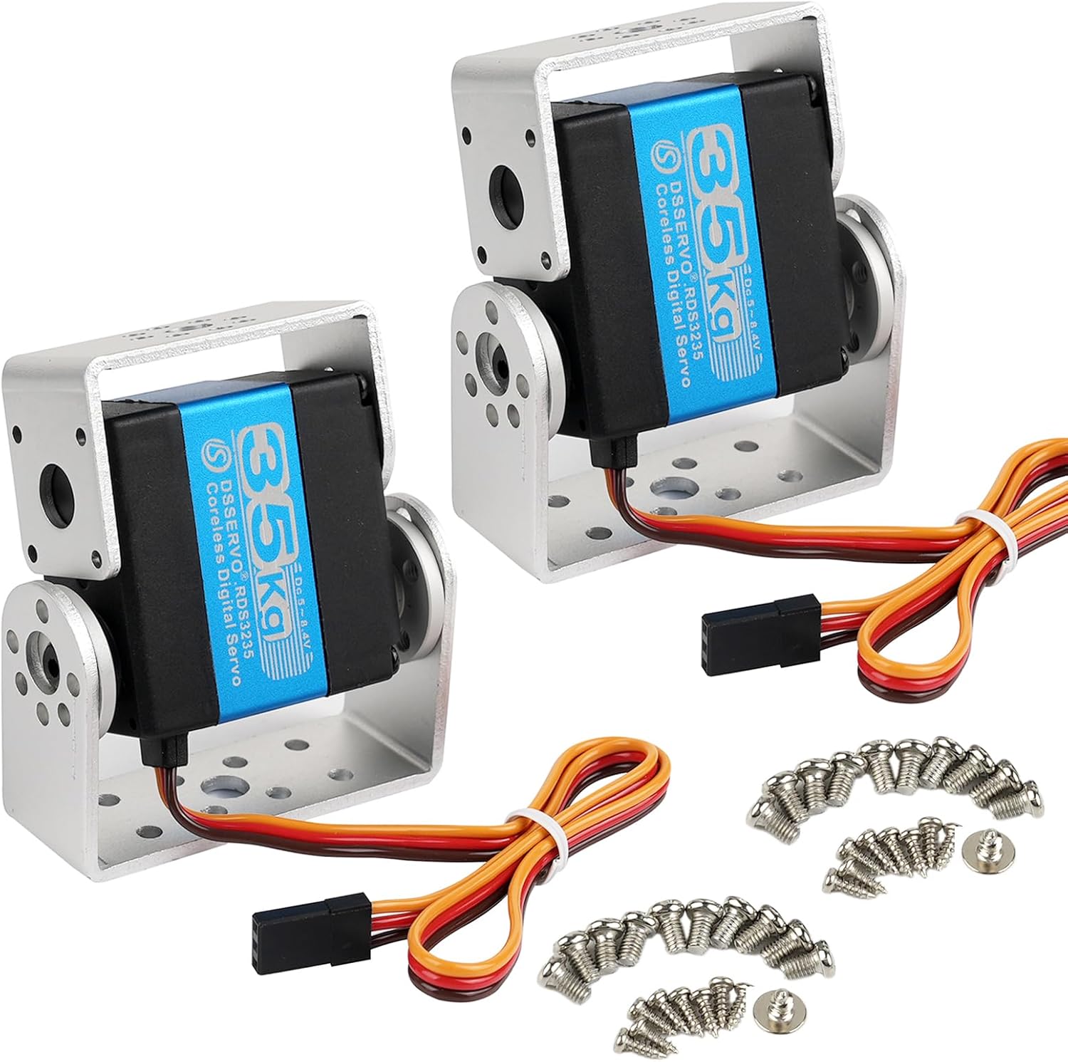 Amazon.com: Stemedu Coreless 35kg Servo Waterproof Robot Arm Steering ...