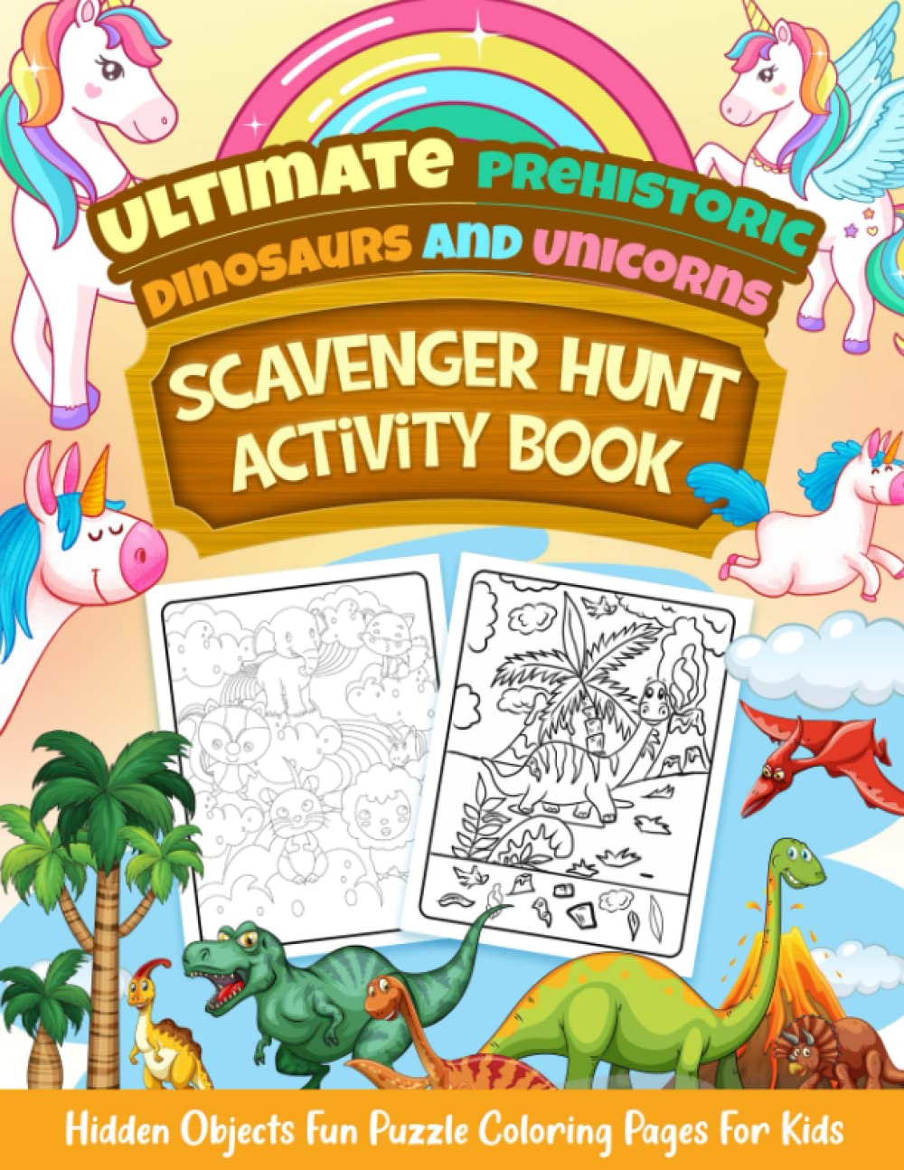 Buy Ultimate Prehistoric Dinosaurs And Unicorns Scavenger Hunt Activity ...