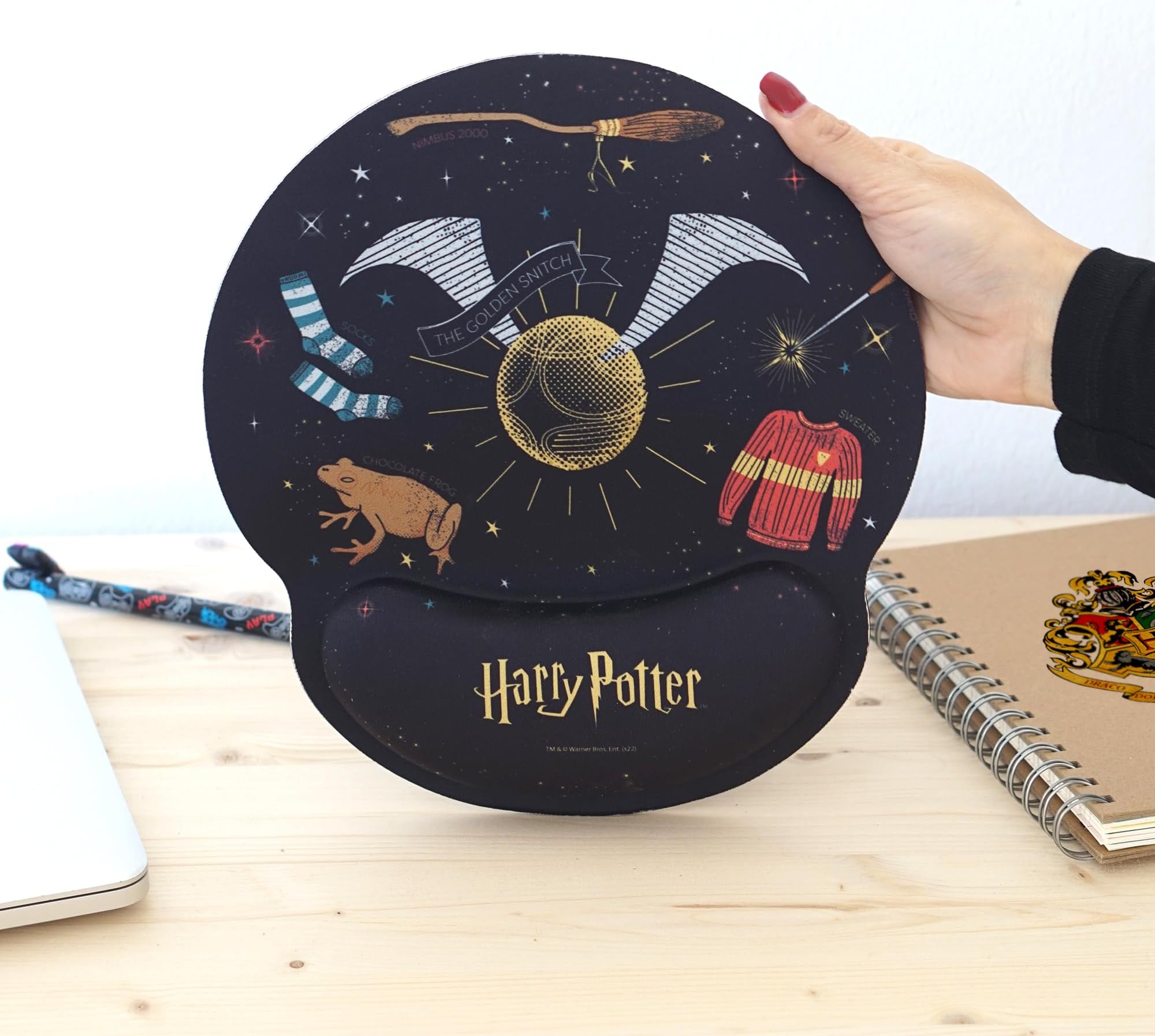 Amazon.com: WONDEE Harry Potter Ergonomic Mouse Pad with Golden Snitch ...