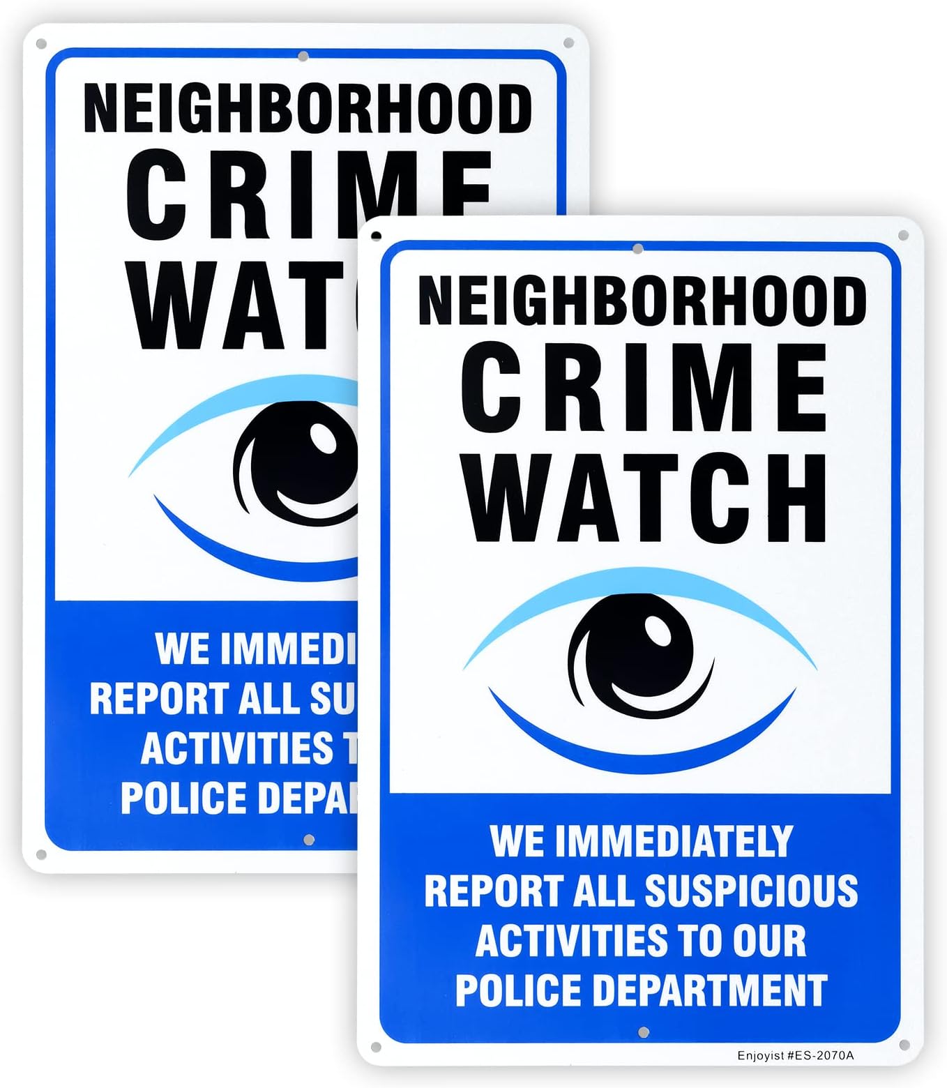 Amazon.com: 2-Pack Neighborhood Crime Watch - We Immediately Report All ...