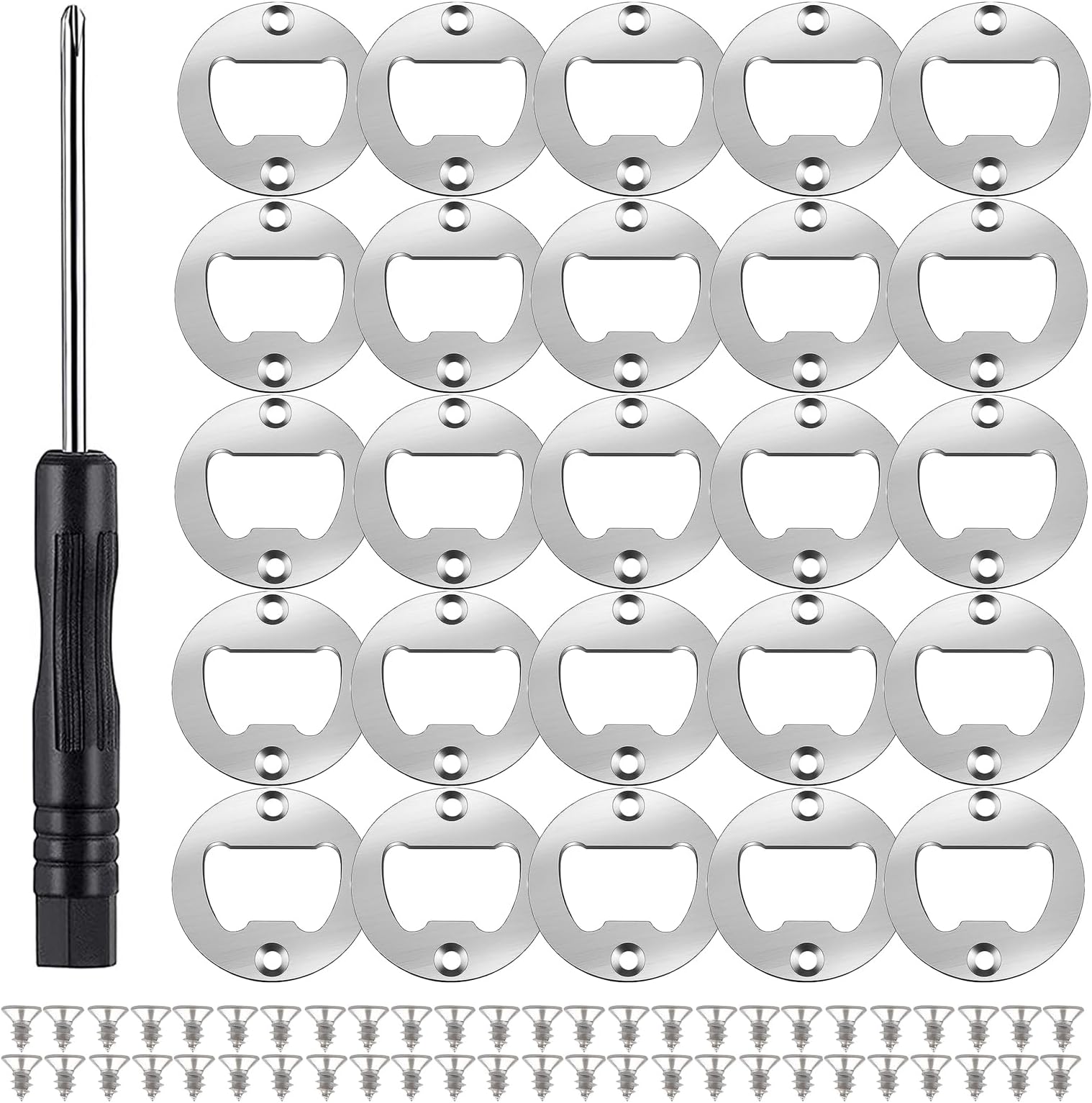 Amazon.com: ZILAMGOO 25 Sets Stainless Steel Bottle Opener Kit - DIY ...