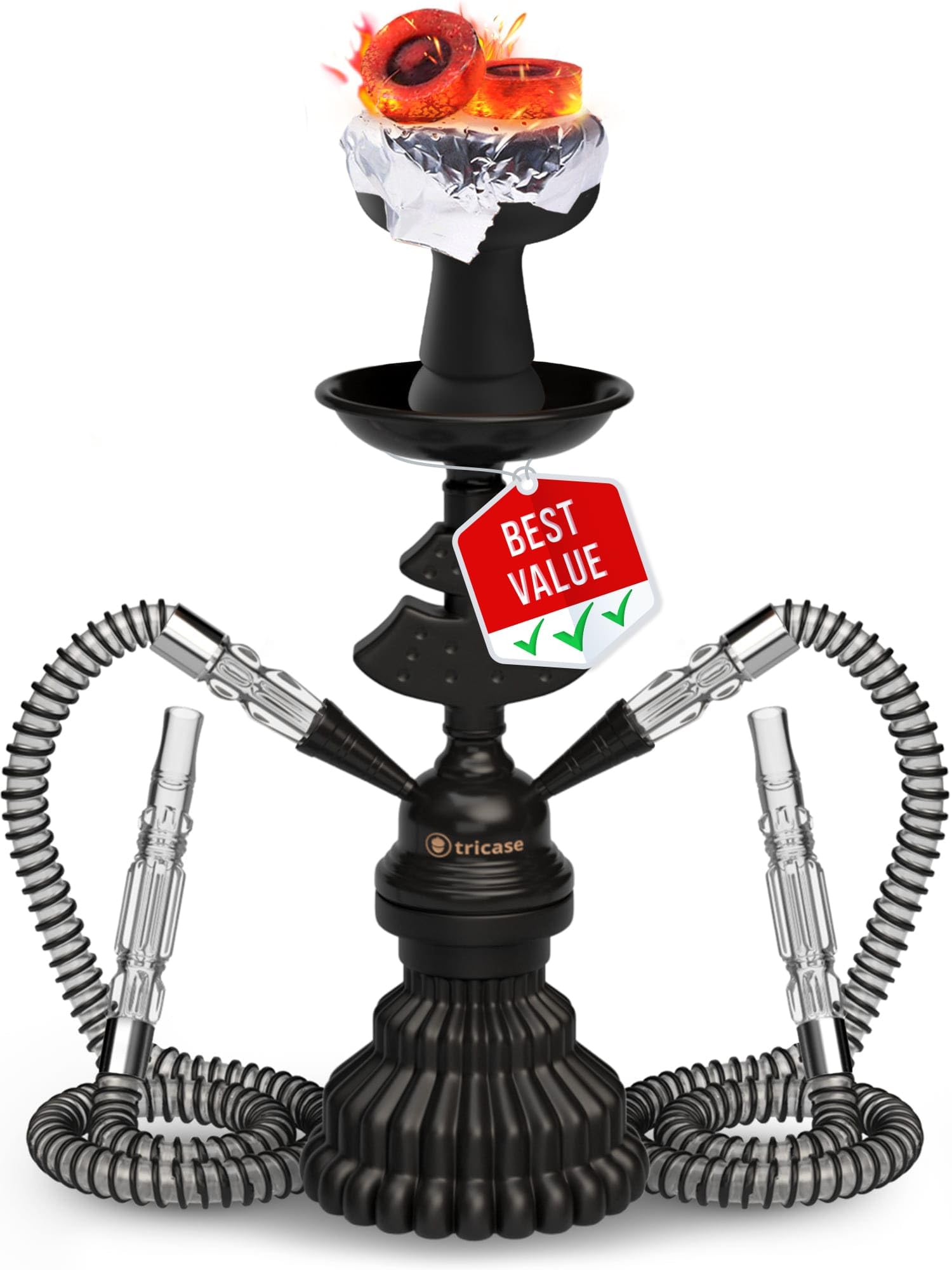 Amazon.com: Hookah set with everything - Hookah Set 2 Hose Hookah ...