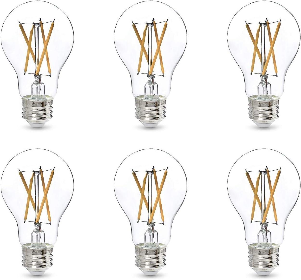 Amazon Basics 60W Equivalent, Clear, Soft White, Dimmable, CEC ...