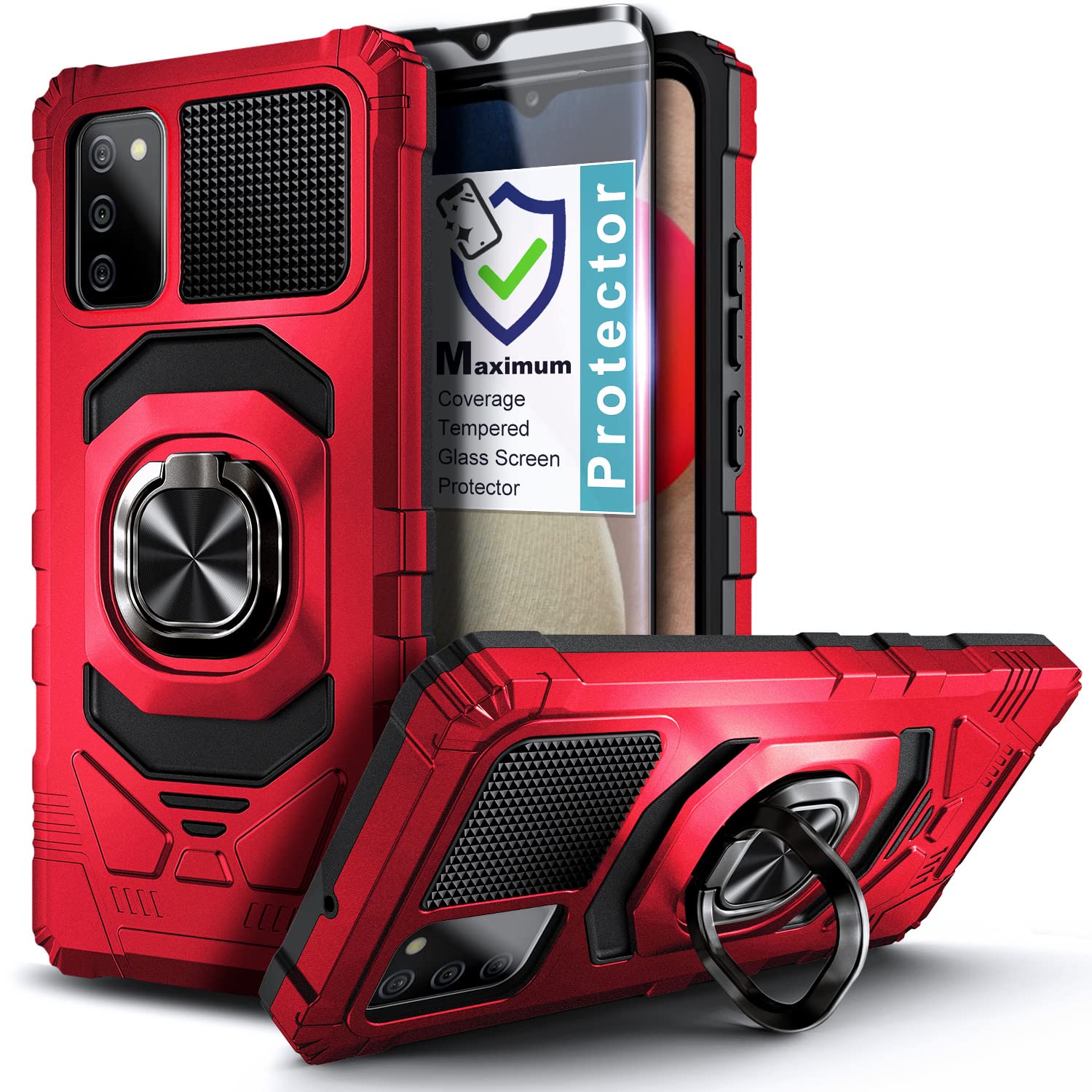 Amazon.com: NZND Galaxy A02S Case, Samsung AO2S Phone Case with ...