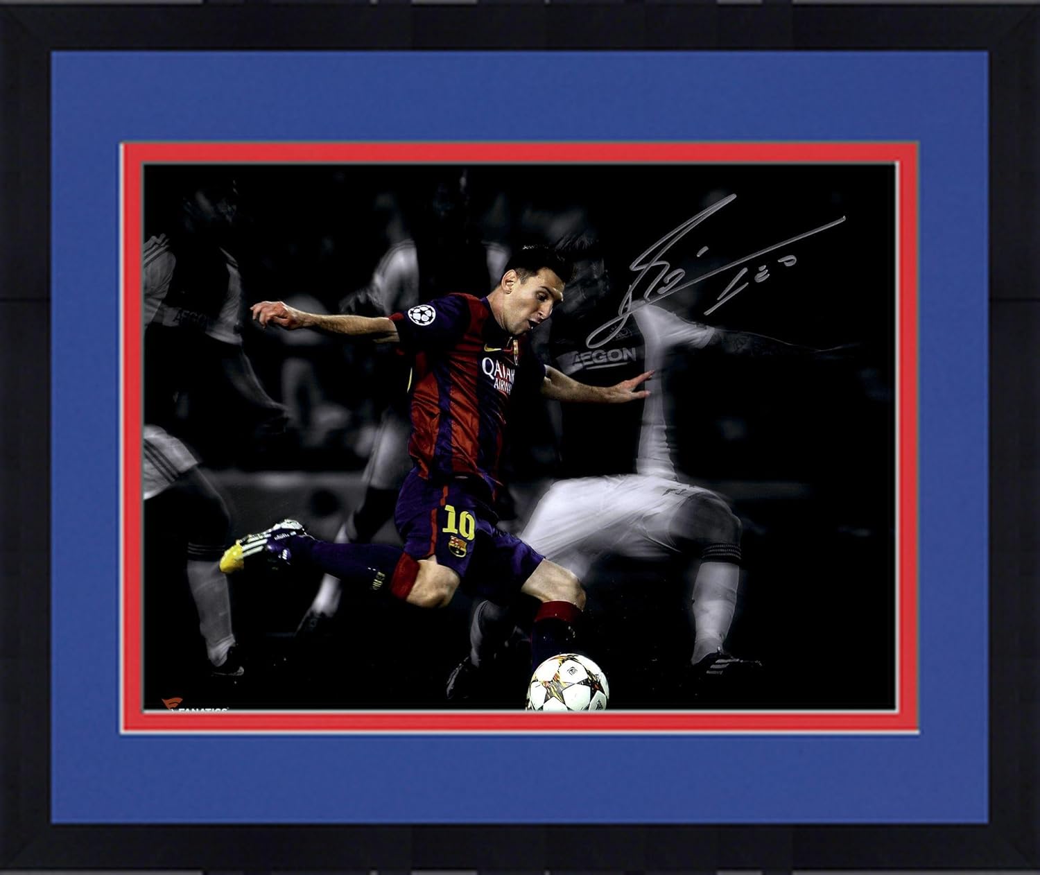 Framed Lionel Messi Barcelona Autographed 16" x 20" Spotlight ...