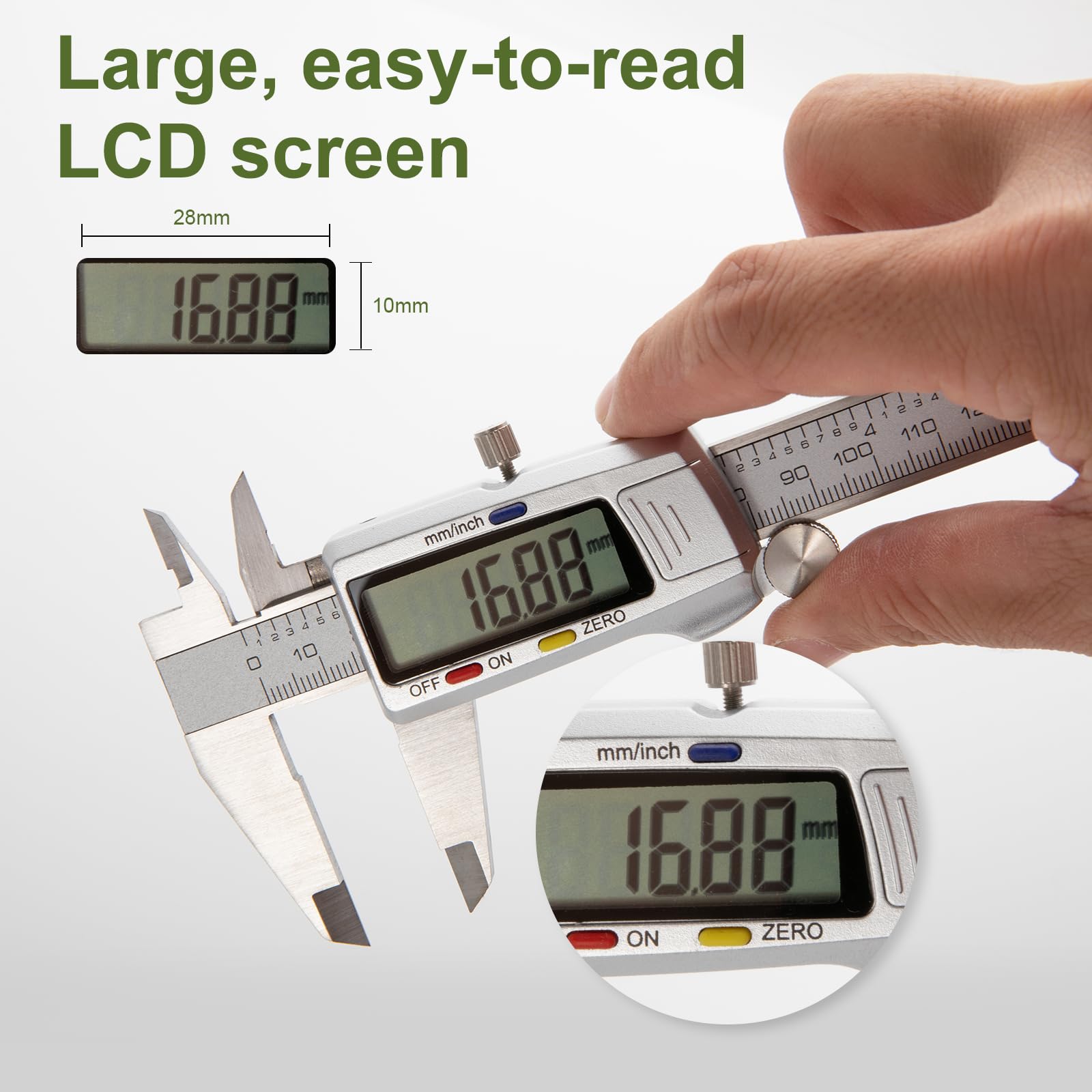 Snapklik.com : SCITOOLS Digital Caliper 0-8 Measuring Tool