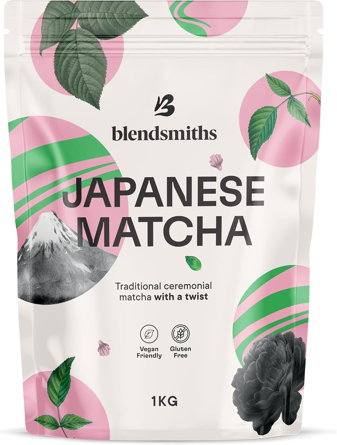 BLENDSMITHS Ceremonial Matcha Latte Blend, Authentic Japanese Green Tea ...