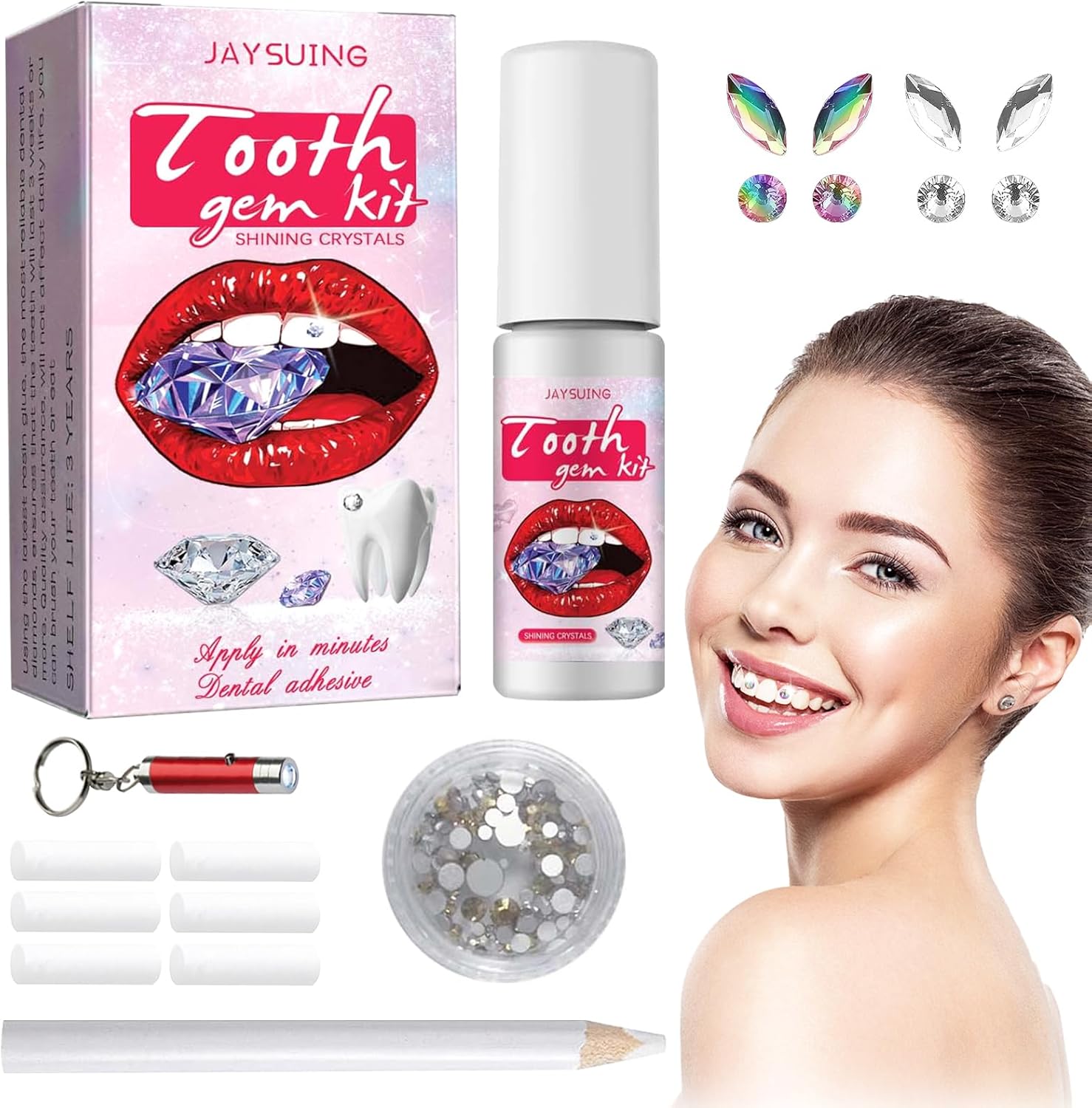 Strass Dentaire Kit Avec Colle Strass Dent Kit Strass Dentaire Tooth ...