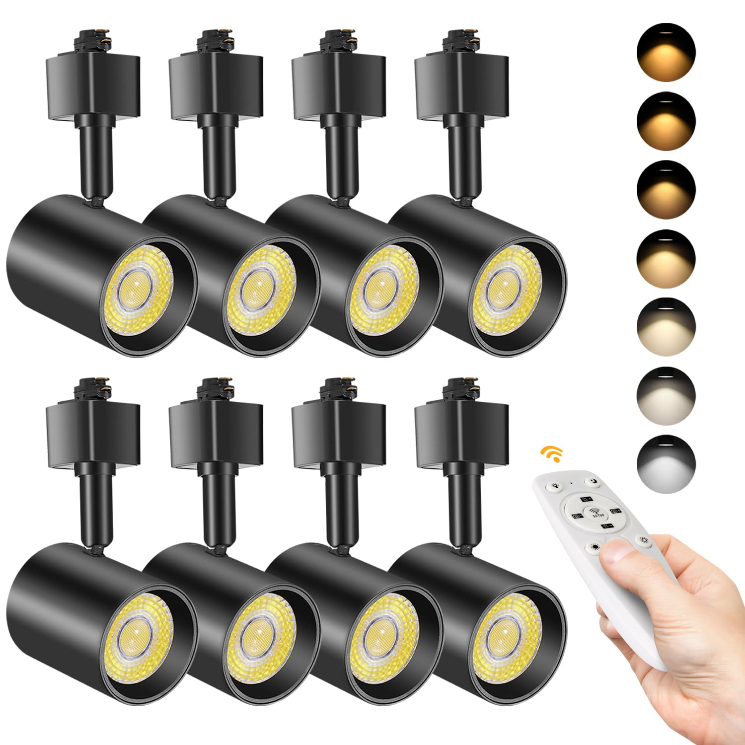 TuyuBEE Remote Control LED Track Lighting Heads H Type Track Light ...