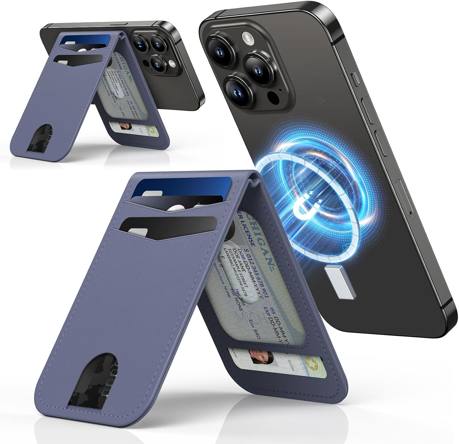 Amazon.com: Kimguard Magnetic Wallet Compatible with MagSafe, Magnetic ...