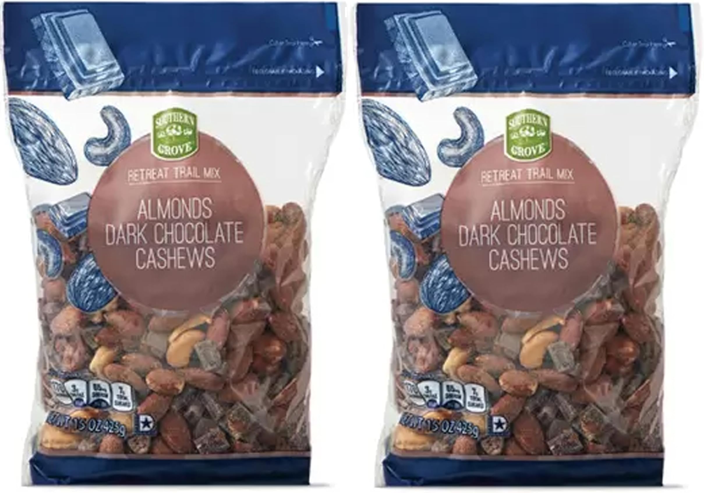 Amazon.com: Southern Grove Retreat Trail Mix With Almonds Dark ...