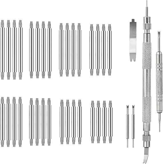Amazon.com: Sliverdew Watch Pins Replacement Kit, 37 Pcs Spring Bar ...