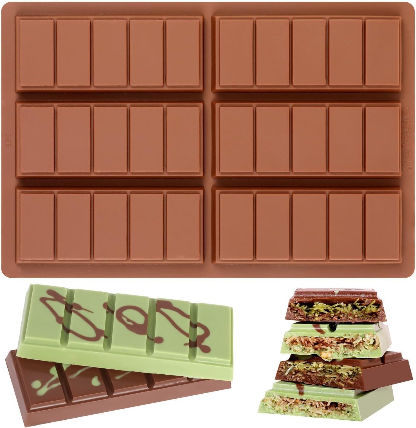 Amazon.com: Chocolate Bar Making Mold | BPA Free | Hard Mold For Making ...