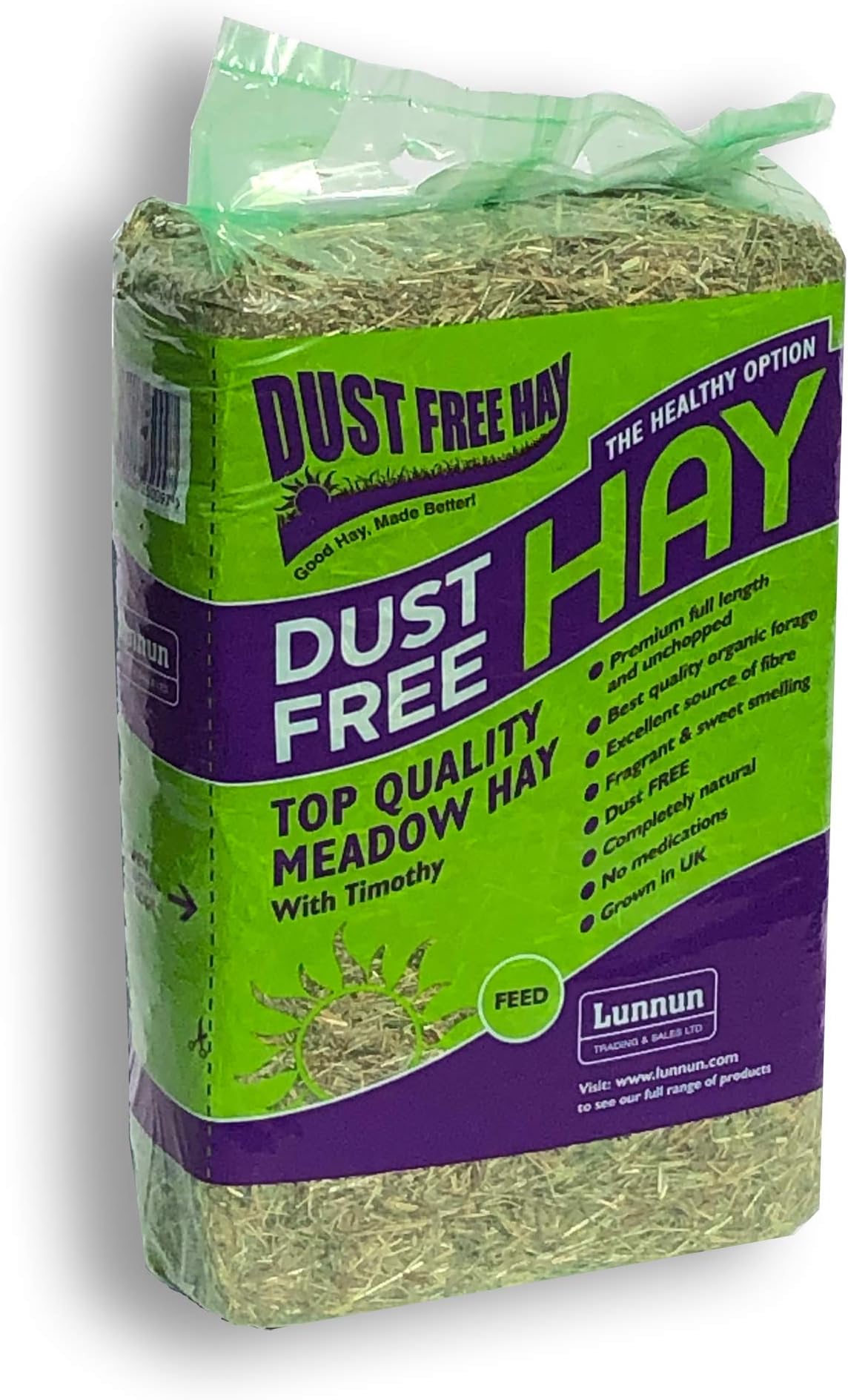 Lunnun Dust Free Meadow Hay 2.4kg Pack of 5 : Amazon.co.uk: Pet Supplies