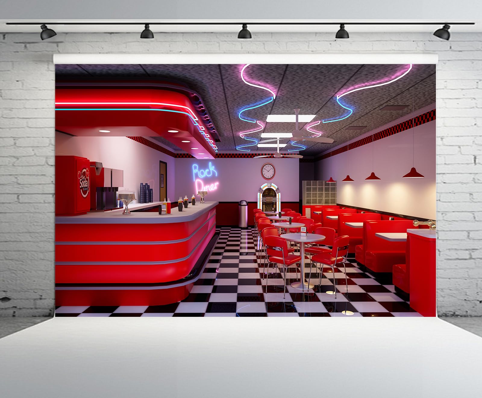 Red Restaurant Background