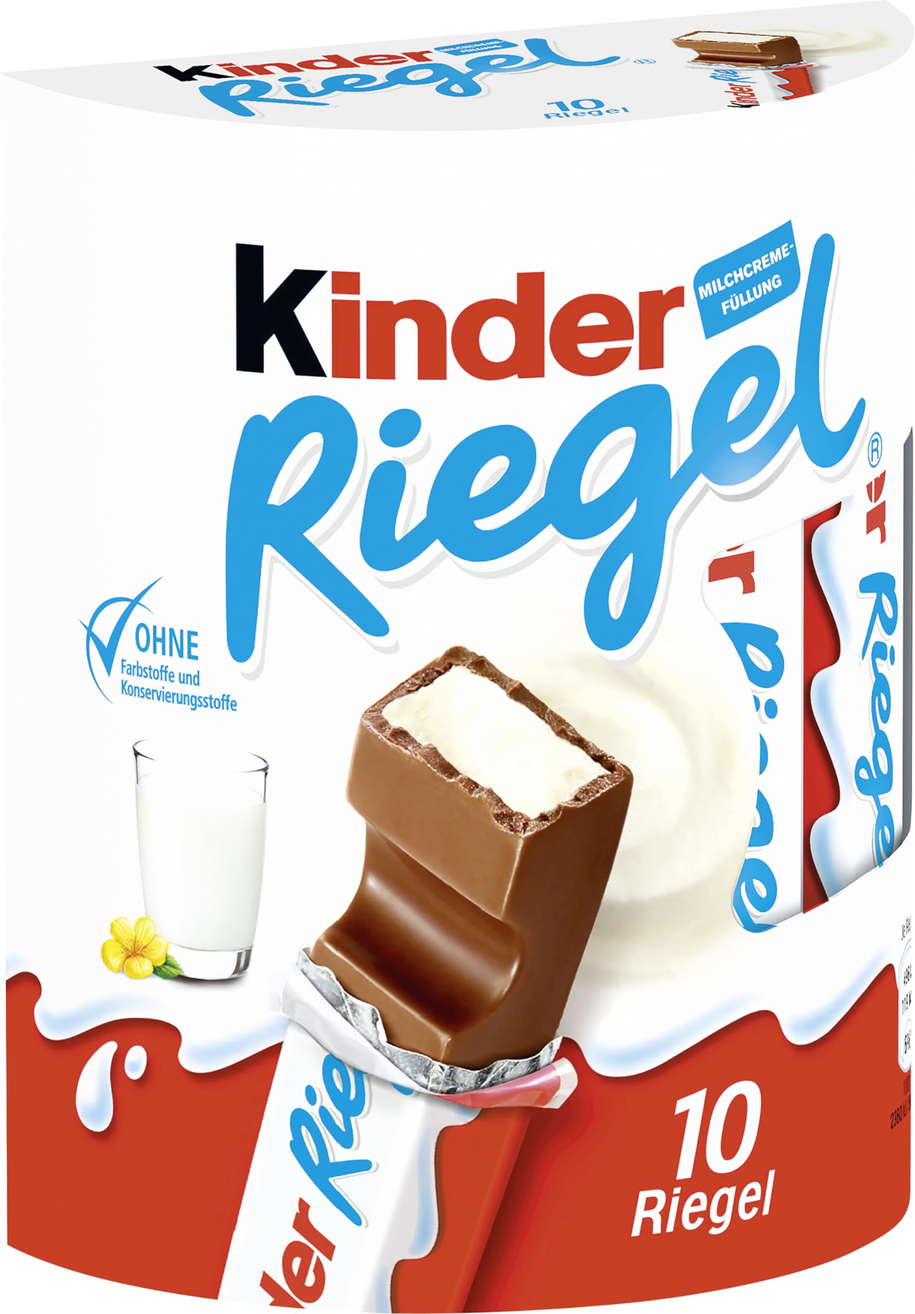 Kinder Riegel, 10 Riegel, 210g : Amazon.de: Lebensmittel & Getränke