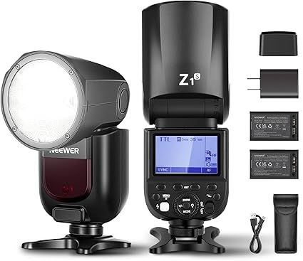 Amazon.com : NEEWER Z1-S TTL Round Head Speedlite Flash Kit for Sony ...