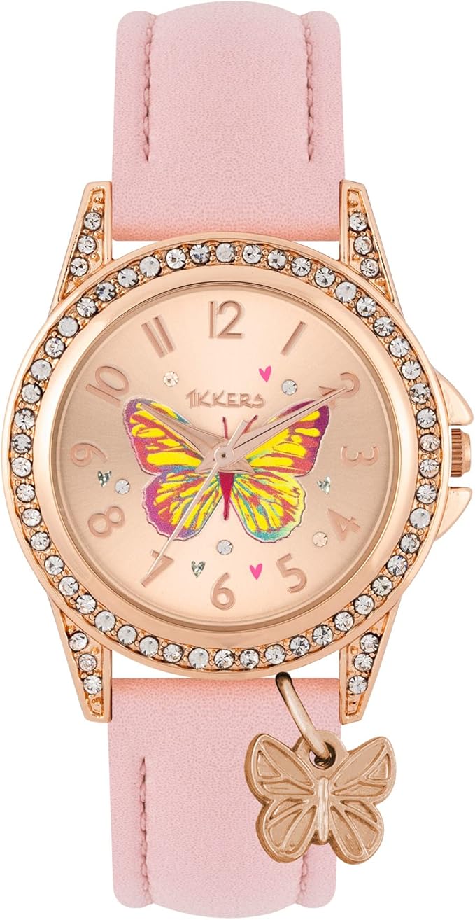 Tikkers Girl's Analog Quartz Watch with Polyurethane Strap ATK1086 ...