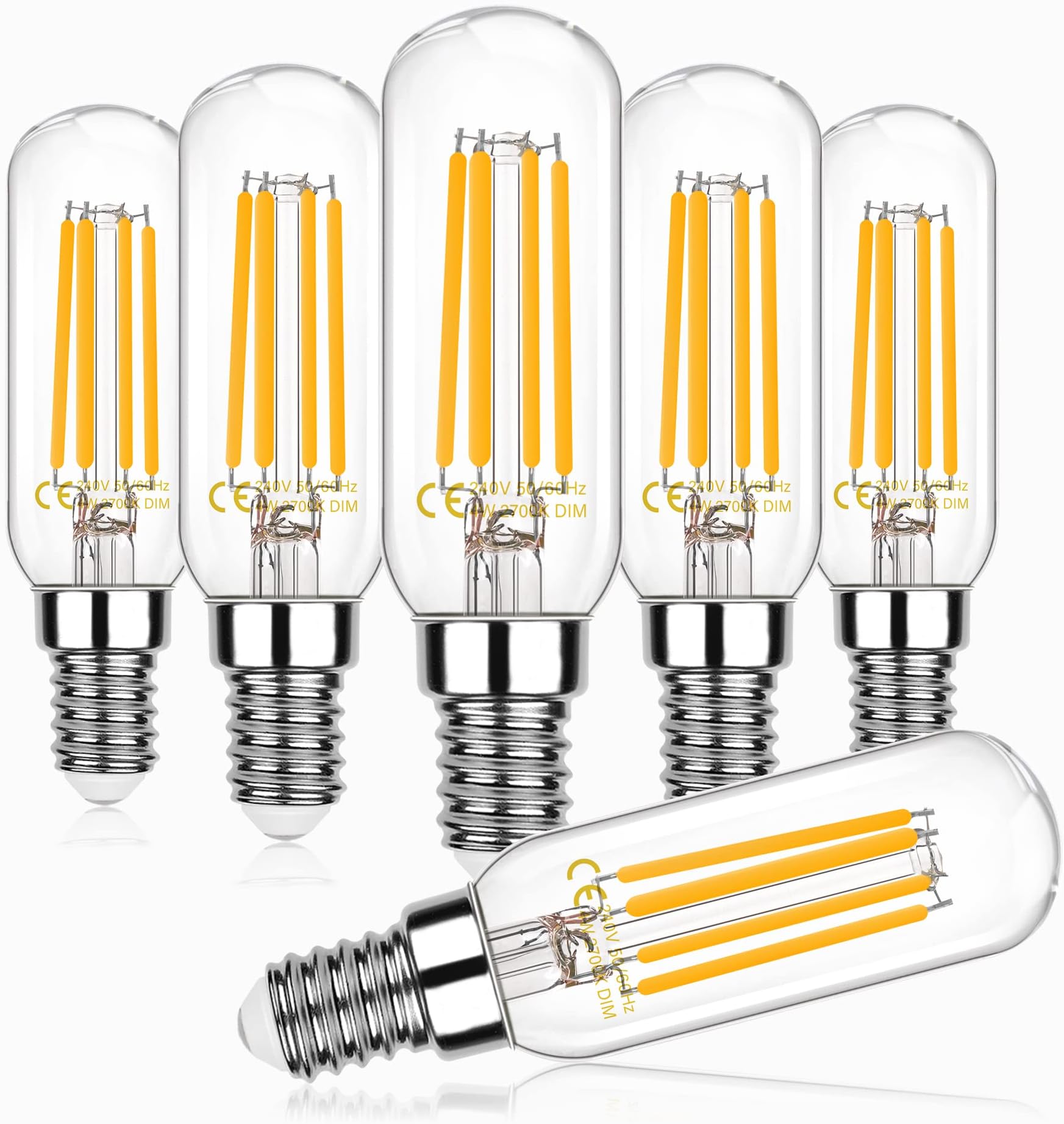 Century Light 4W LED Dimmbar E14 Filament Birne = 40 Watt, T25 ...