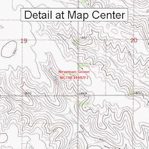 Amazon.com : USGS Topographic Quadrangle Map - Newman Grove, Nebraska ...