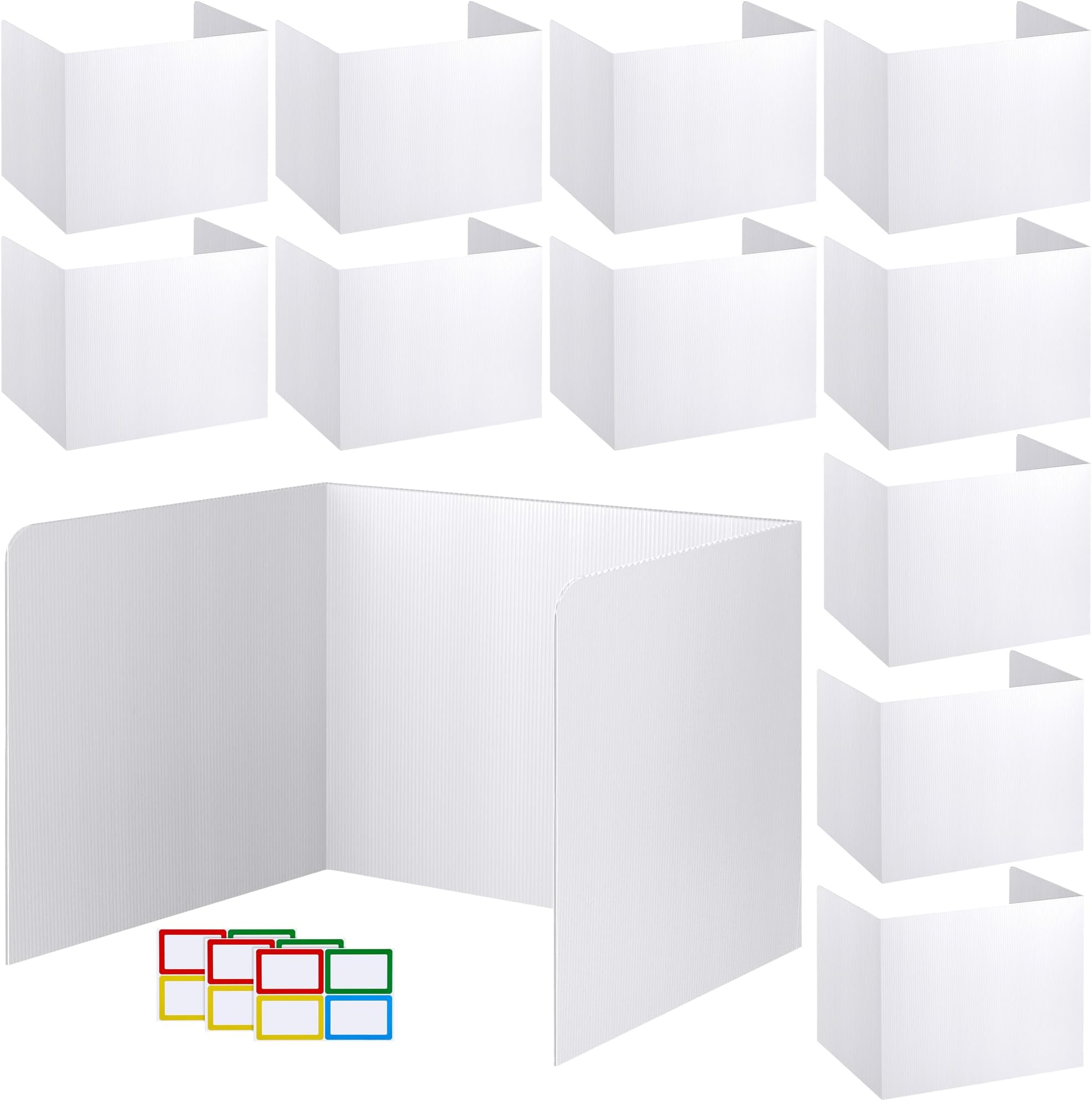 Amazon.com : Aodaer 12 Pack Plastic Privacy Shields for Student Desks ...