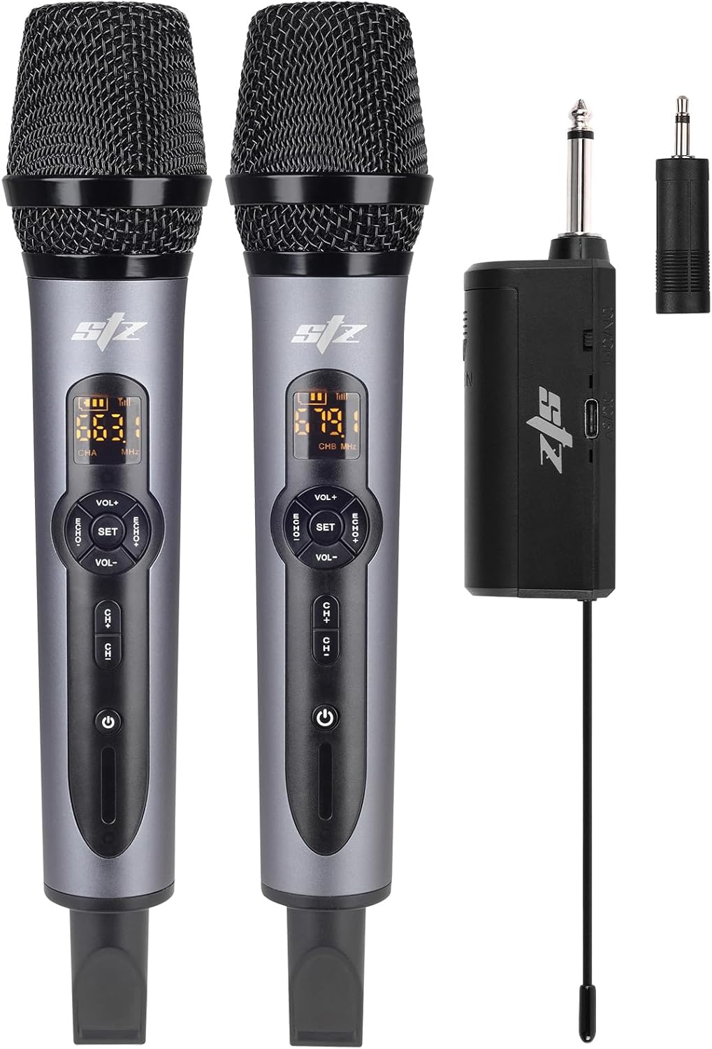 Amazon.com: Studio Z Micrófono inalámbrico UHF (STZ-W202), micrófonos ...