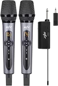 Amazon.com: Studio Z UHF Wireless Microphone (STZ-W202), Dual Wireless ...