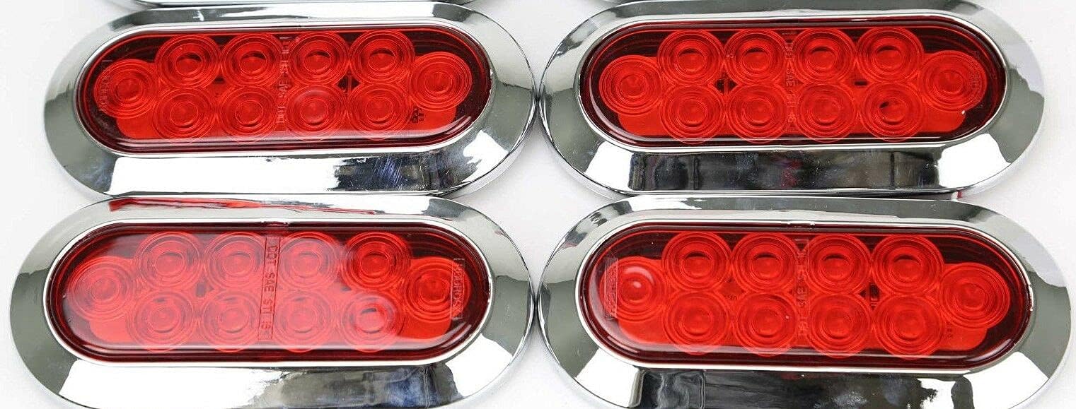 Amazon.com: Partsam 2Pcs 6" Oval led Trailer Backup and Reverse Lights ...