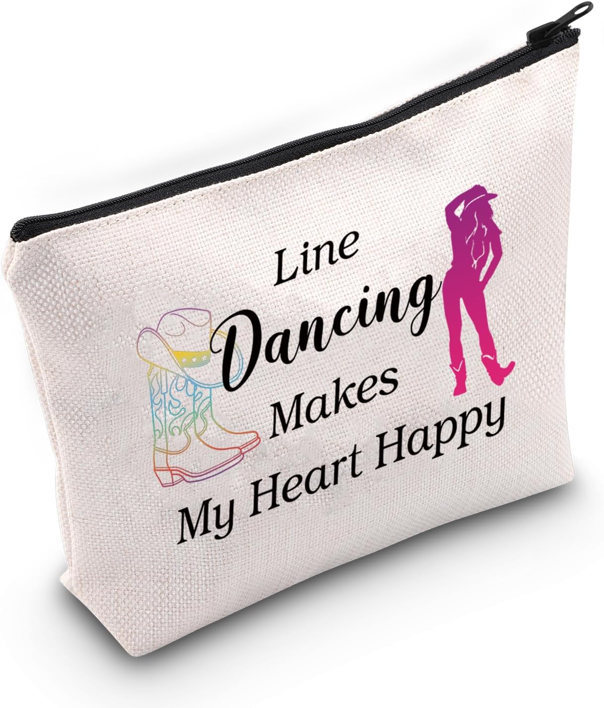 Amazon.com: JNIAP Line Dance Cosmetic Bag Country Music Line Dancer ...
