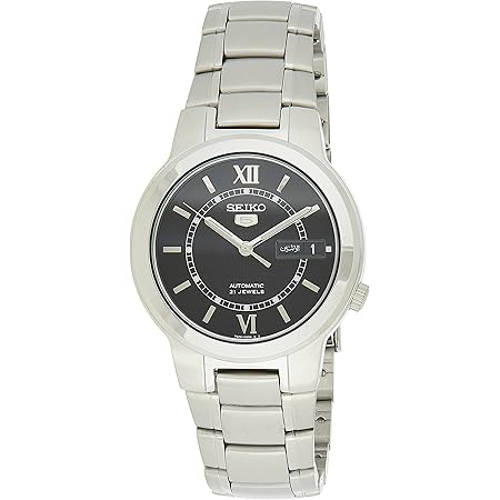 Seiko Men 's snkk17 analógico de acero inoxidable con esfera de color ...