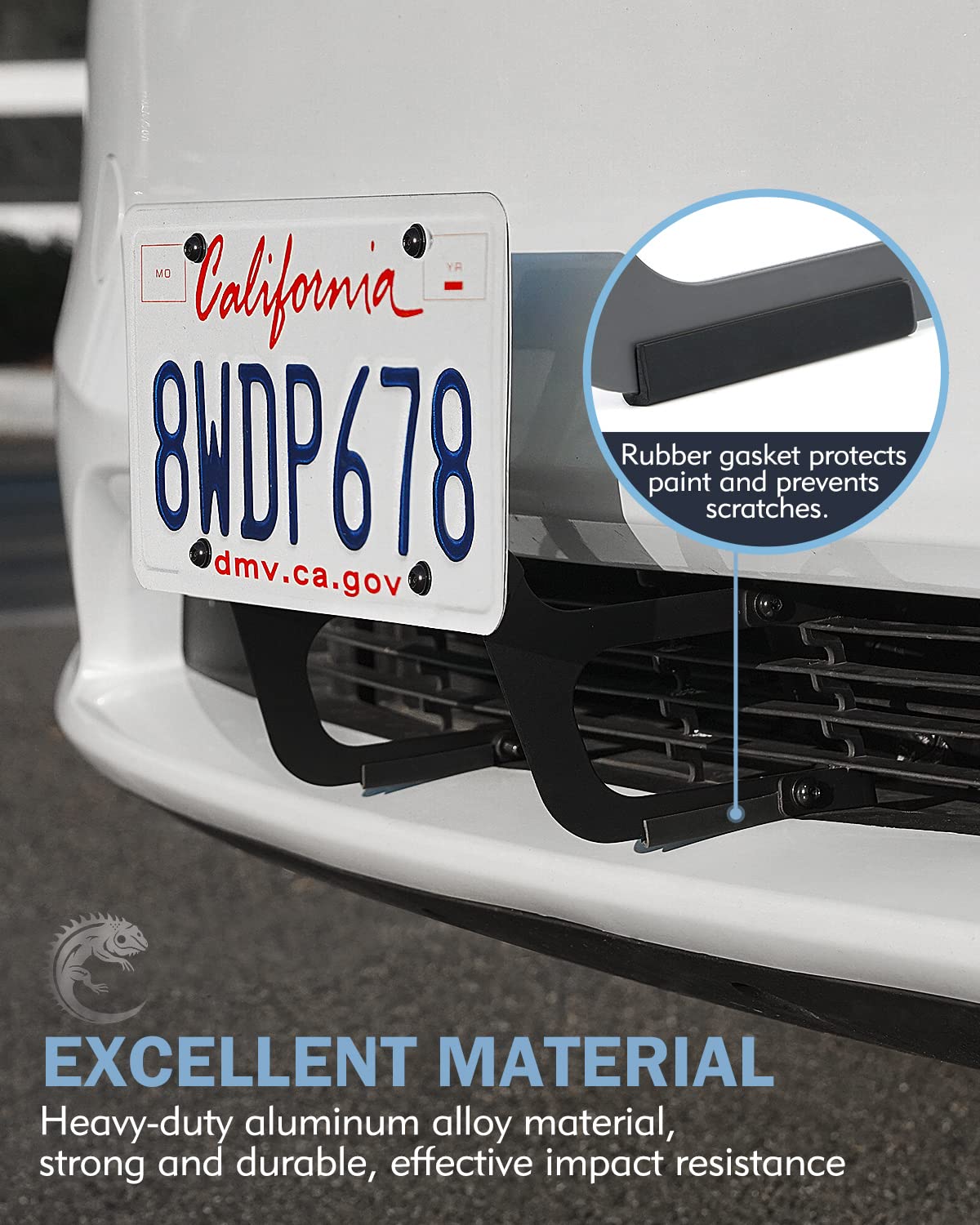 Car Plate Frame Tesla Model Y Front License Plate Mount - Aluminum ...