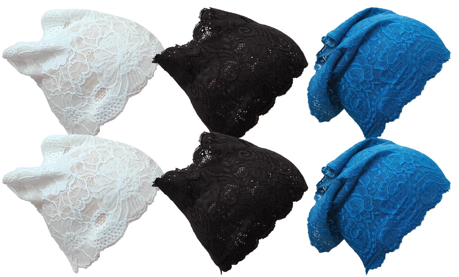 Hejabiya™ Unisex Embroidered Lace Hijab Cap Headband Under scarf ...