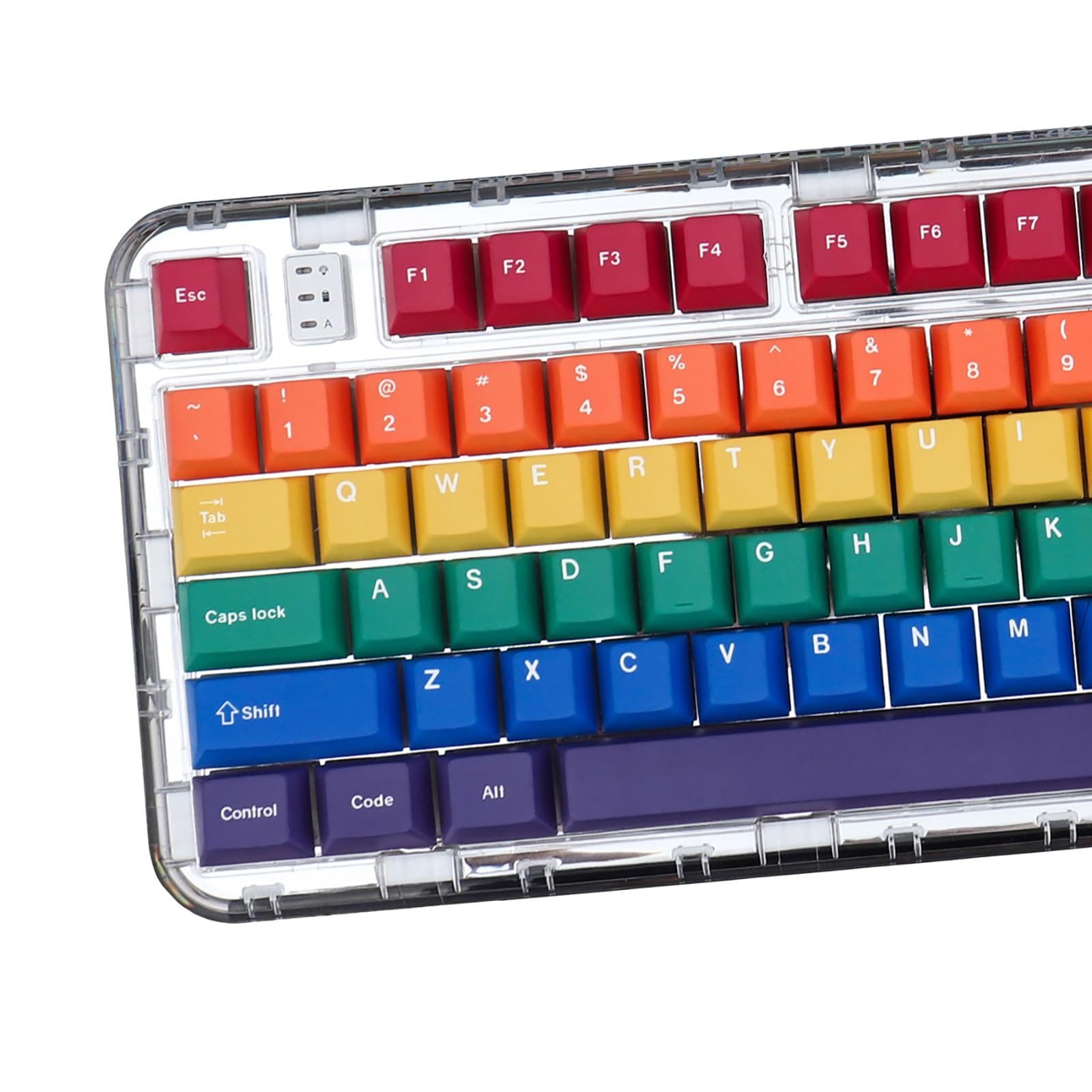 Rainbow Keycaps Set Cherry Profile Dye Sub Custom PBT Keycaps Set for ...