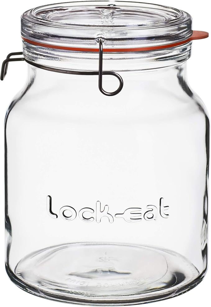 Amazon.com: Luigi Bormioli Lock-Eat Handy Jar 67.75 Ounce (2 Liters ...