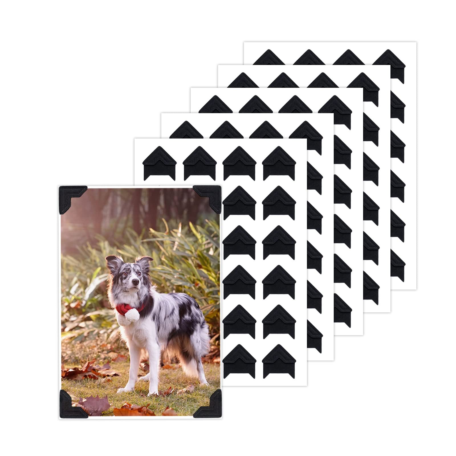 Andiker Pictures Mounting Corners 120Pcs, Self Adhesive Photo Corners ...