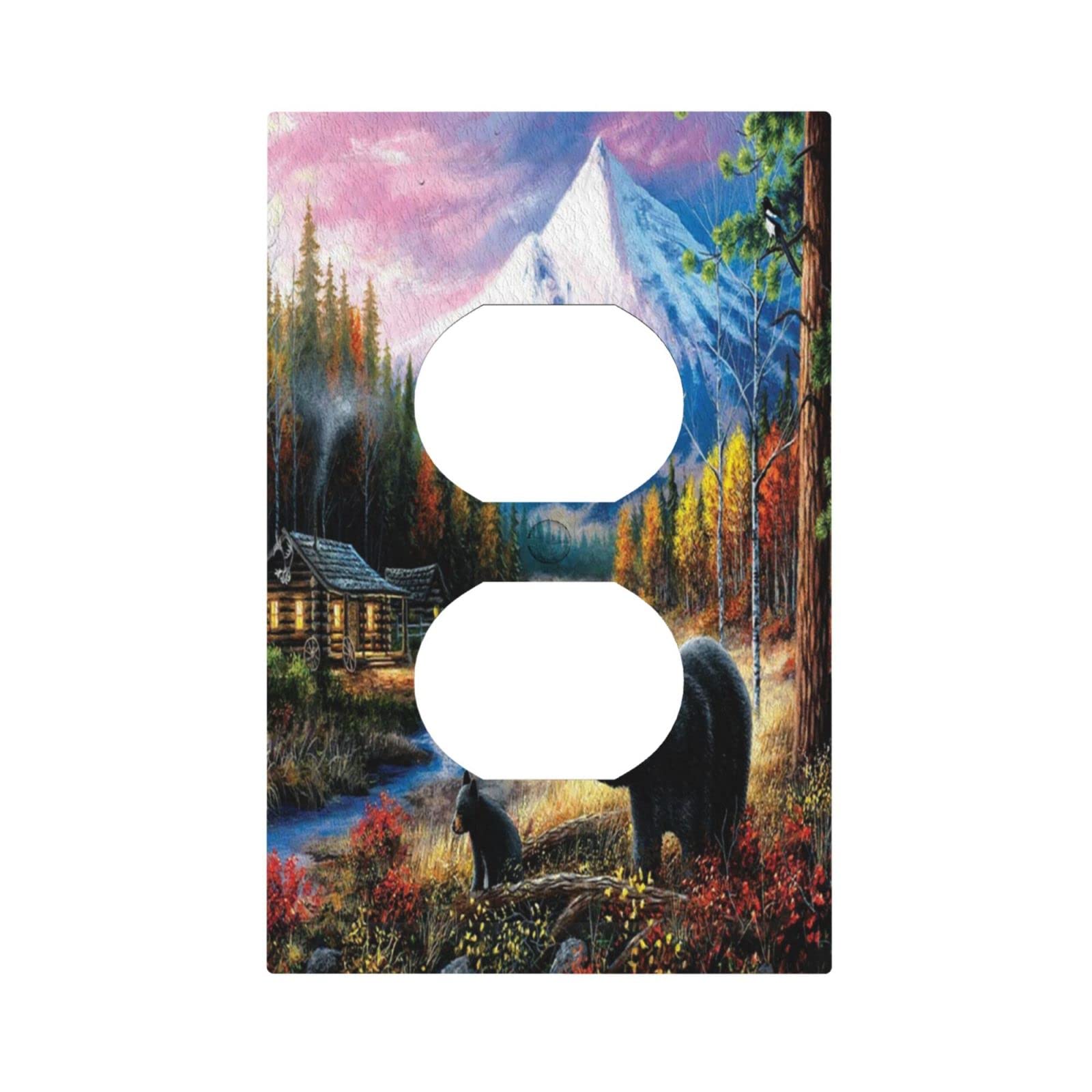 1 Gang Electrical Device Duplex Light Switch Wall Plate Covers Hunting ...