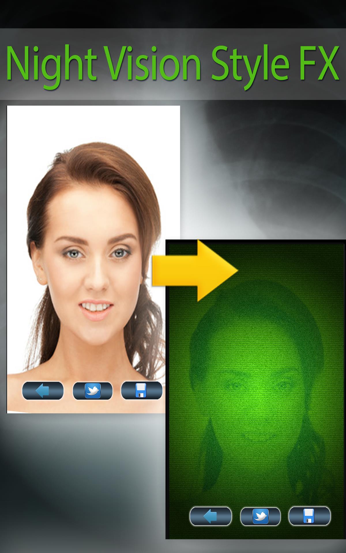 Amazing FX Booth Pro X-Ray Style Cam & Night-Vision Style Filters - App ...