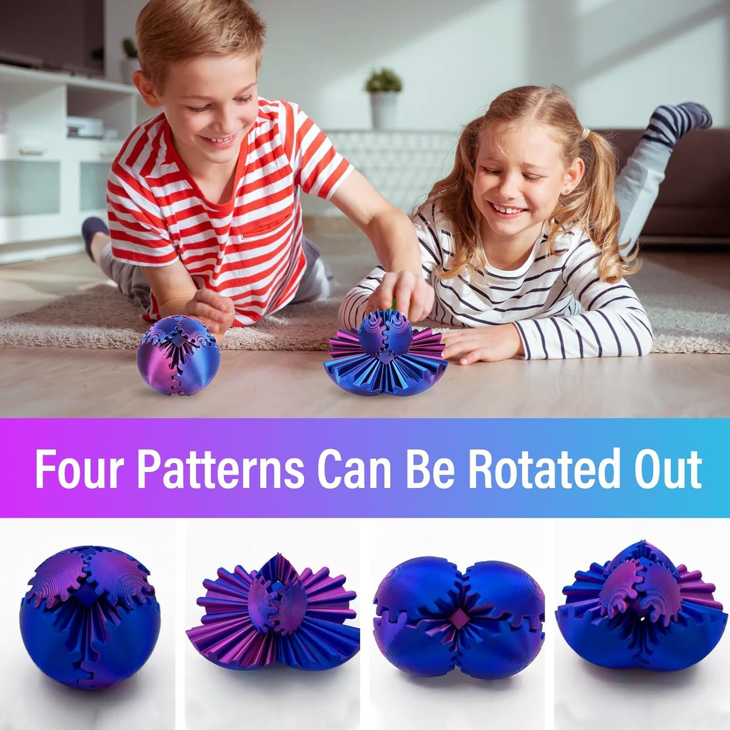 Snapklik.com : Gear Ball, Gear Sphere, 3D Printed Gear Ball Fidget Toy ...